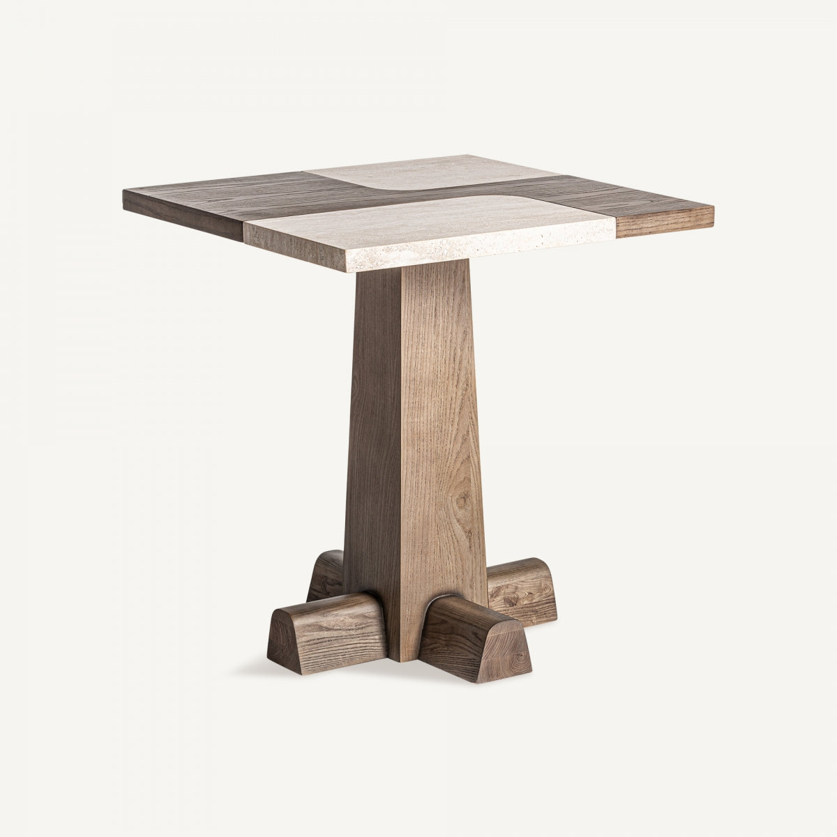 Bar Table Travertine/Oak – BOIS BLANC HOME