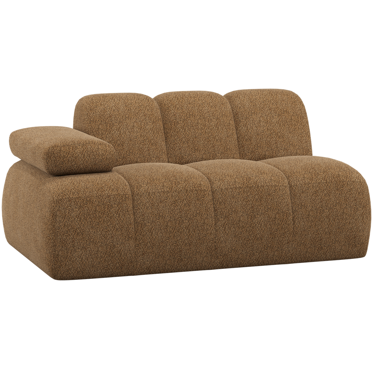 MOJO 1,5-SEATER ELEMENT ARM LEFT WOOLLY HONEY YELLOW – BOIS BLANC HOME
