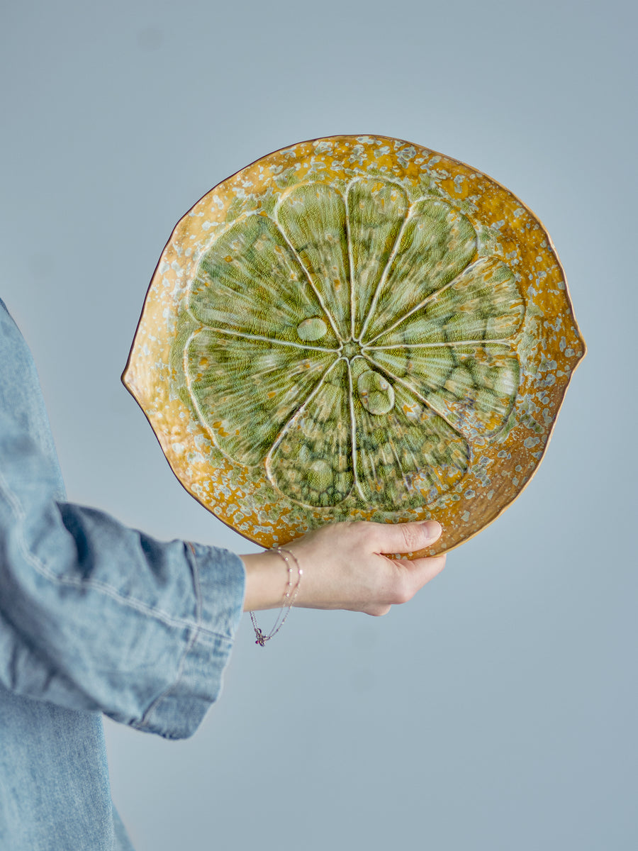 Milani Serving Plate, Green, Stoneware – BOIS BLANC HOME