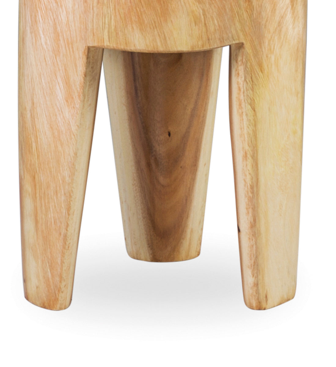 ROUND 3 LOG LEGS SIDE TABLE – BOIS BLANC HOME