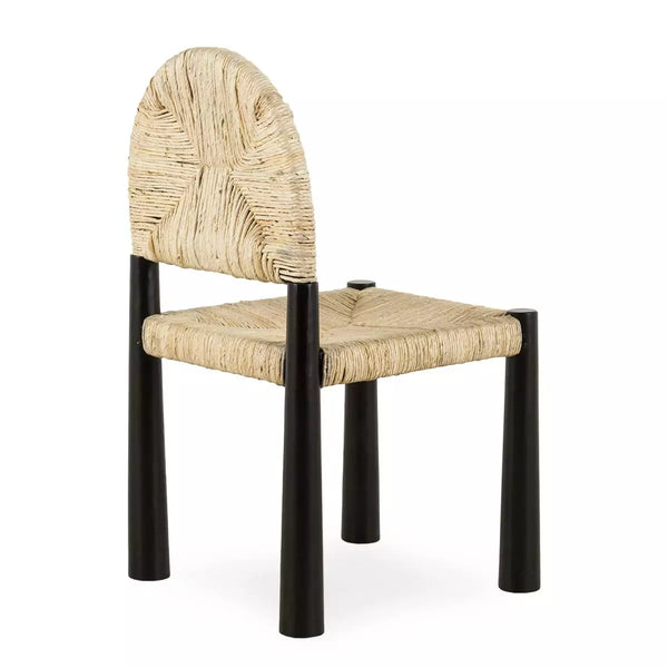 Abaca and Teak wood chair – BOIS BLANC HOME