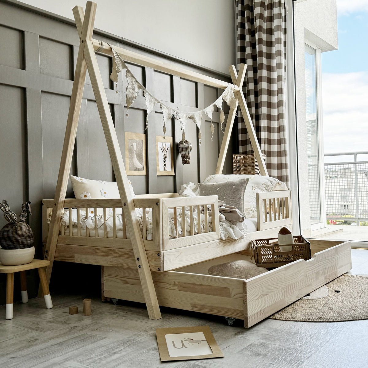 Tipi Duo Plus with rung rail – BOIS BLANC HOME