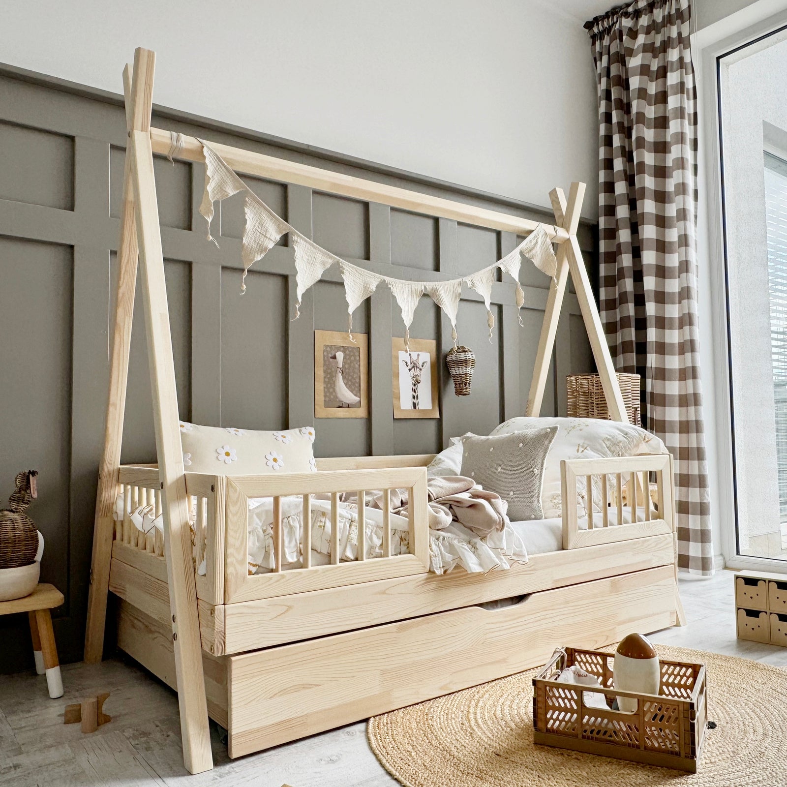 Tipi Duo Plus with rung rail – BOIS BLANC HOME